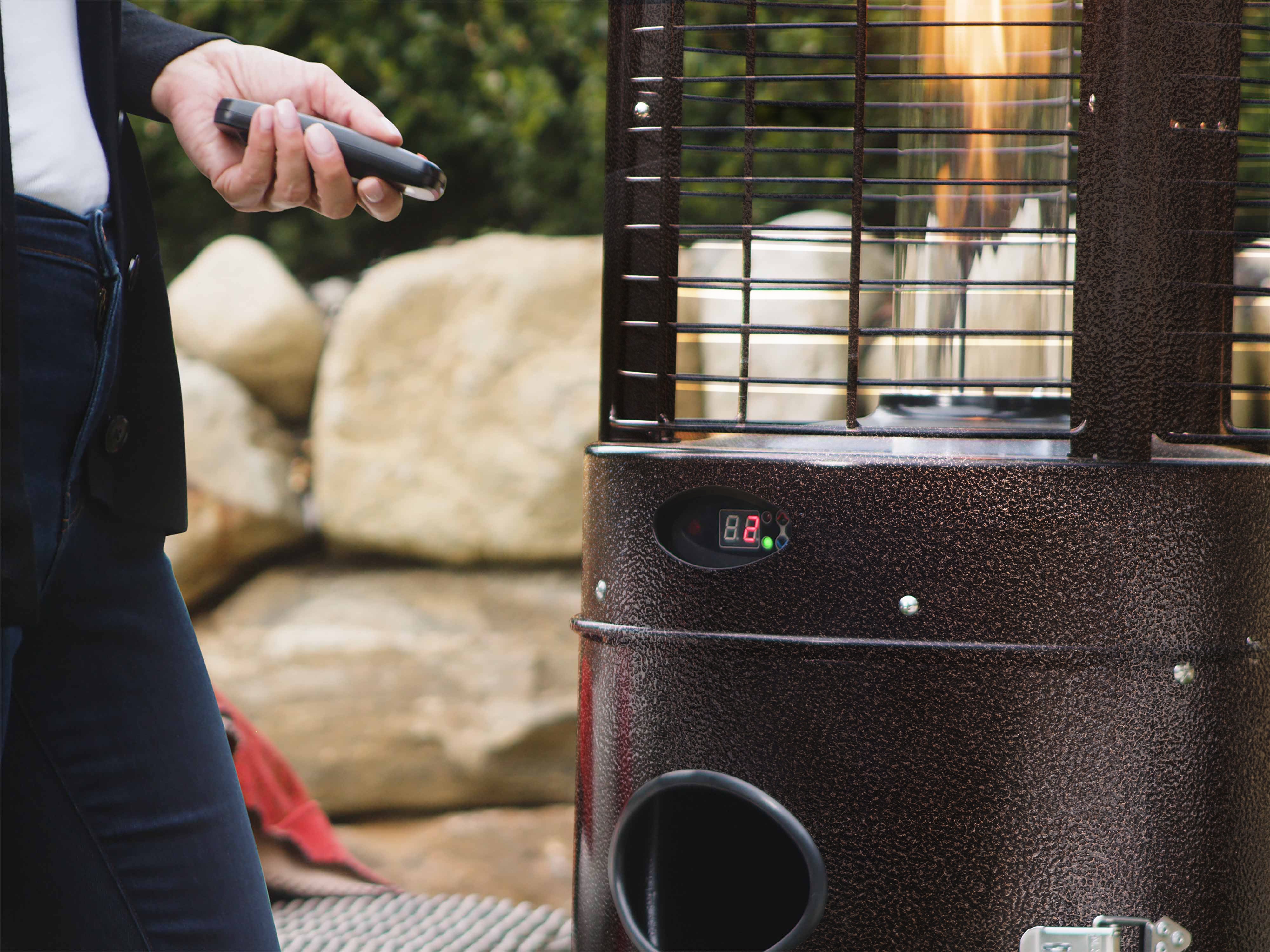 Round Flame Tower Heaters | Paragon Outdoor