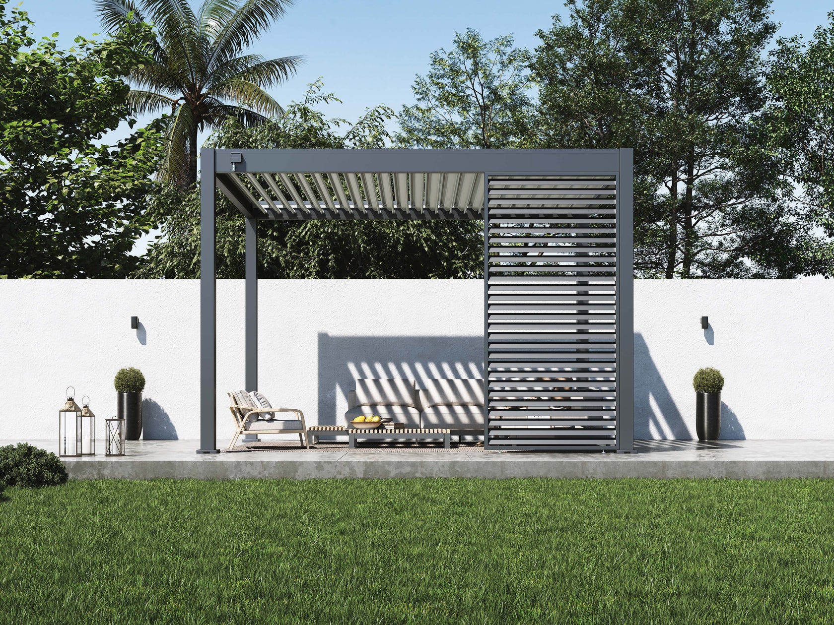 Horizontal Fixed Deco Panel | Pergola Shade Panels