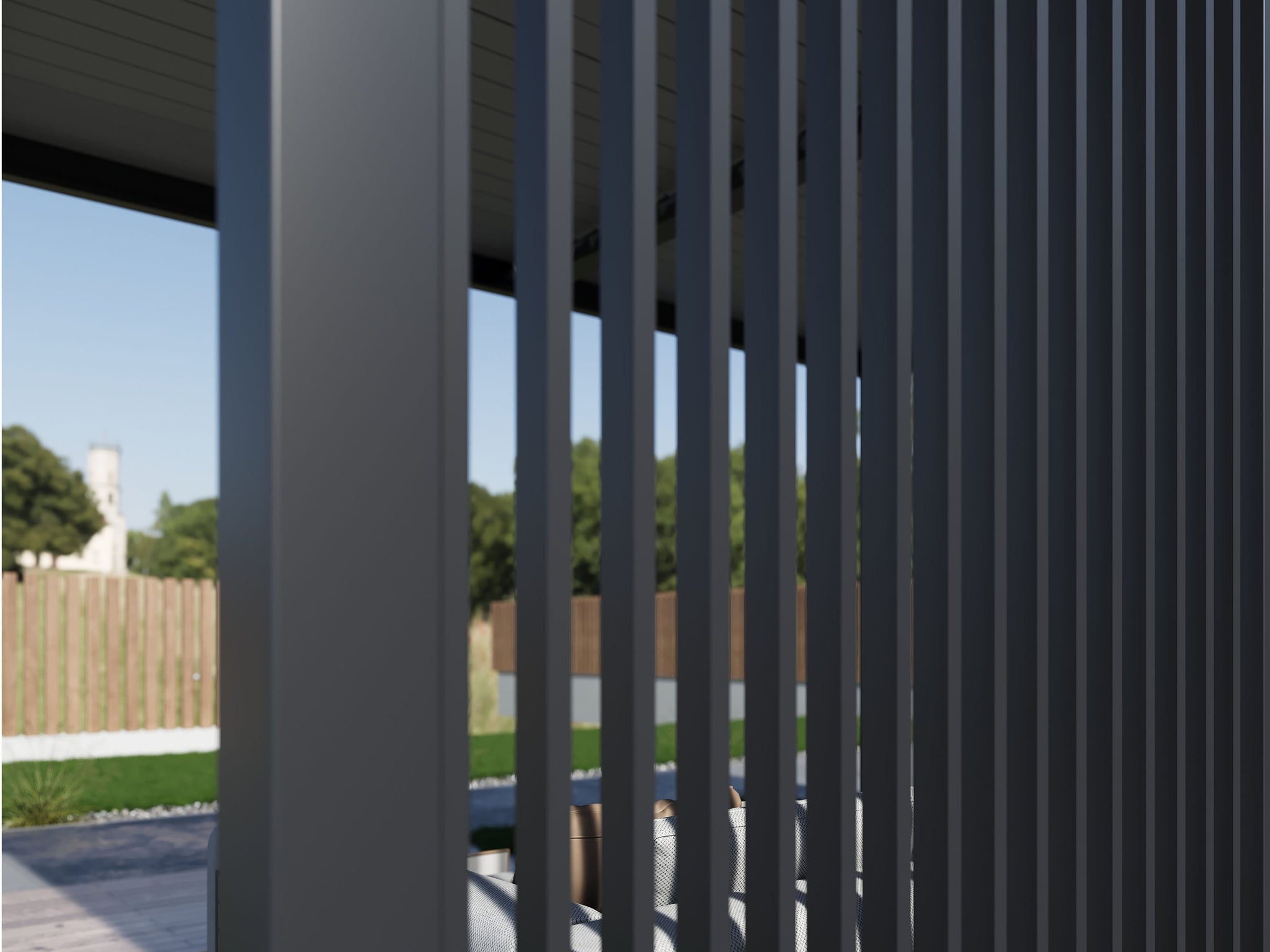 Vertical Fixed Deco Panel | Pergola Side Panels
