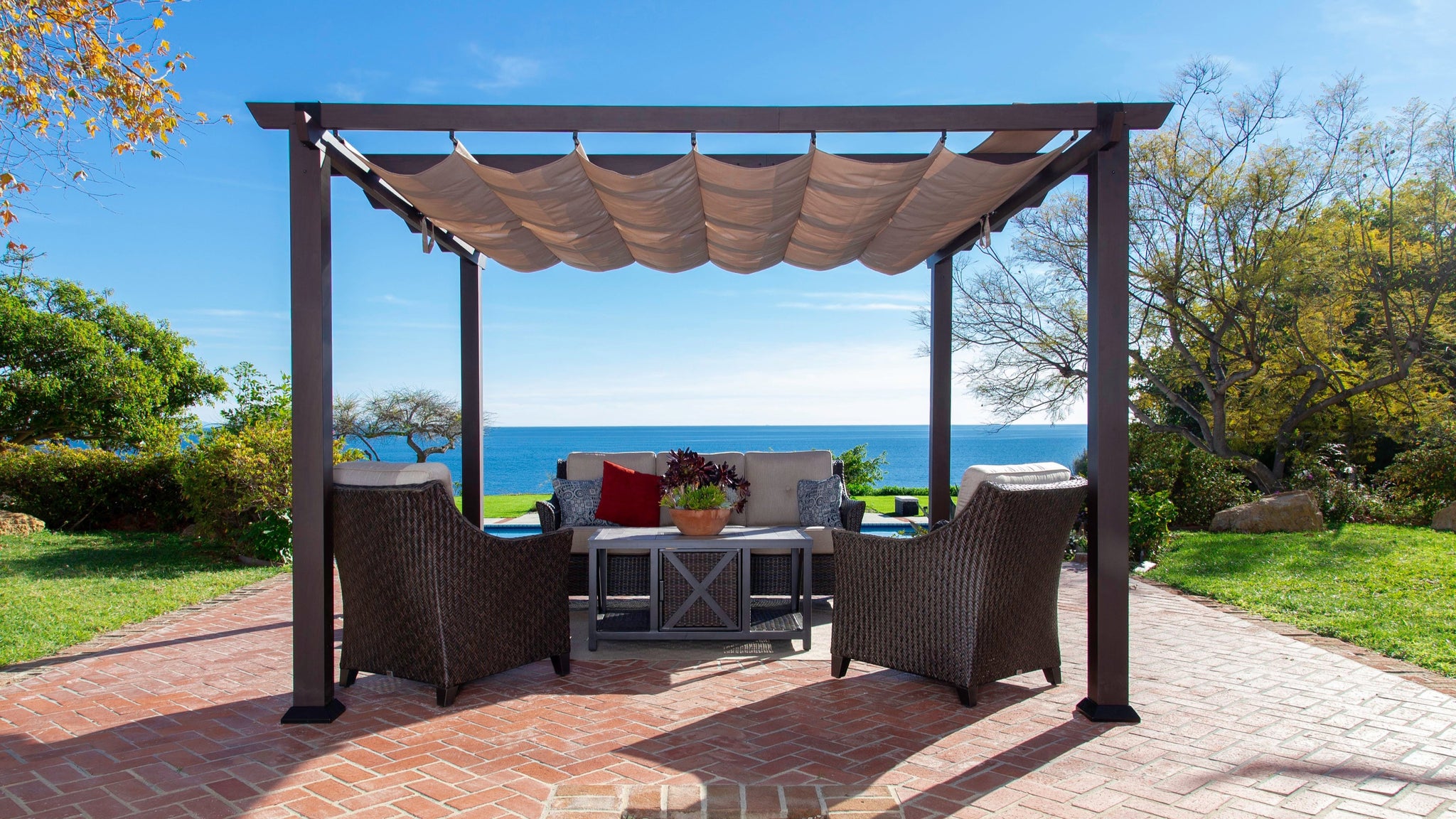 Modena Soft Top Pergola | Paragon Outdoor USA